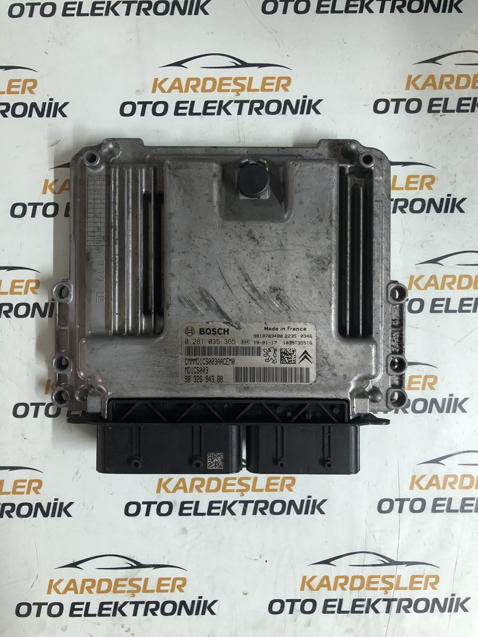 0281035365 PEUGEOT 301 MOTOR BEYİNİ MD1CS003 9818703480 9832694380 ...